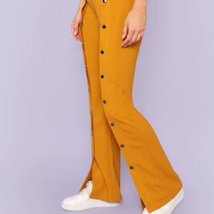 Pants & Jumpsuits | Mustard Orange High Waisted Wide Leg Palazzo Pants ...